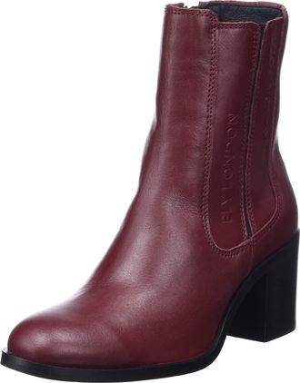 FLY London Fly London Damen Amel913fly Stiefelette, Wein, 36 EU