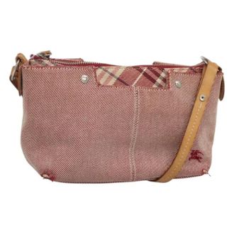 Burberry Pre-owned Toile sacs-ports-paule - Femme - Pre-owned - Rouge - Taille: ONE Size