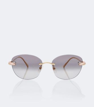 Cartier Runde Sonnenbrille Trinity De Cartier