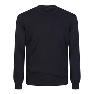Fay Rundhalspullover - - Knitwear - Herren - Blau - M
