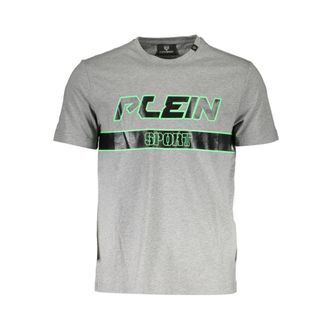 Plein Sport Homme, Tops, Gris, Taille: L T-Shirt en coton