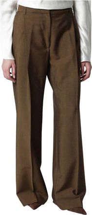 R&oacute;he Femme, Pantalons, Brun, Taille: 38 FR Pantalon Tailleur Taille Moyenne