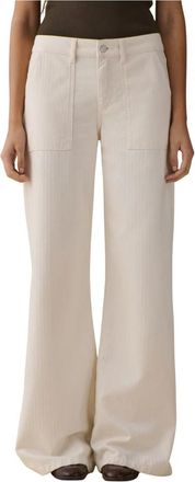 Jeanerica Femme, Pantalons, Blanc, Taille: W28 L32 Guell Wide Pantalons