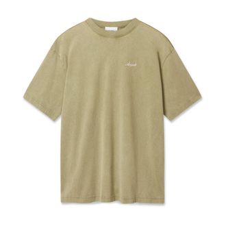 Axel Arigato Honor Washed T-Shirt - - Tops - Herren - Gr&uuml;n - S