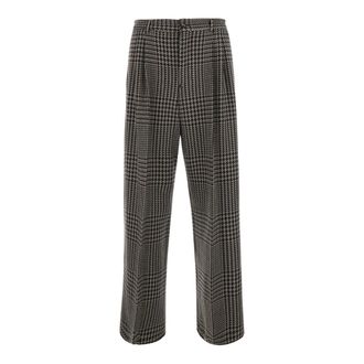 Emporio Armani Elegante Woll- und Polyamidhose mit feinen Details - - Trousers - Herren - Grau - M