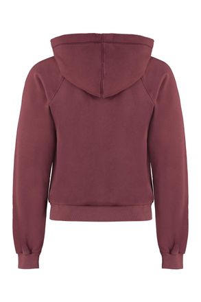 Palm Angels Mens Burgundy Cotton Hoodie Elastane Jumpers Sweater