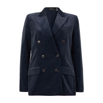 Ralph Lauren Zweireihiger Cord-Blazer - - Jackets - Damen - Blau - 2XS