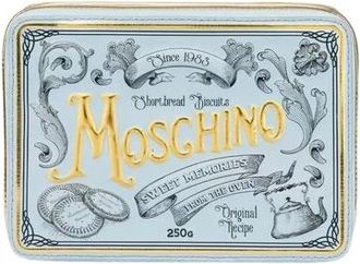 Moschino Femme, Sacs, Bleu, Taille: ONE Size Clutch Cookie Box