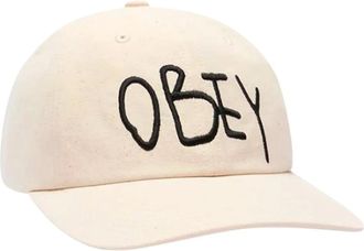 Obey unisex, Accessoires, Beige, Taille: ONE Size Cappellino Visiera