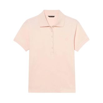Brooks Brothers Femme, Tops, Rose, Taille: 42 FR Polo en Piqu&eacute; de Coton avec Logo Brod&eacute;