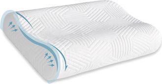 L.A.M.B. Kissen Nackenkissen, H&ouml;heneinstellbares Kissen Memory Foam Ergonomisches, Nackenst&uuml;tzkissen mit waschbarer Kopfkissenbezug