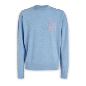 J.W.Anderson Homme, Pulls, Bleu, Taille: S Pull ras du cou