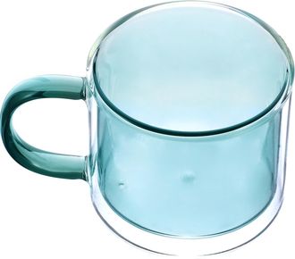 Pretyzoom Doppelwandiger Glasbecher Aus Hitzebest&auml;ndigem Glas Isolierter Trinkbecher Mit Griff F&uuml;r Kaffee Und Tee 250 Ml Vielseitiger Haushaltsbecher F&uuml;r B&uuml;ro U