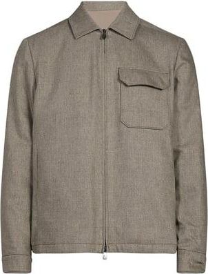 Corneliani Veste col classique en laine m&eacute;lang&eacute;e