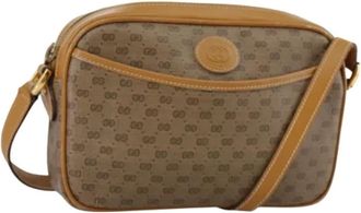 Gucci Pre-owned Toile sacs-gucci - Femme - Pre-owned - Brun - Taille: ONE Size