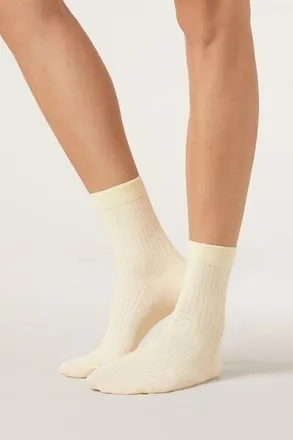 Calzedonia Kurze Socken Mit Cashmere Hautfarben