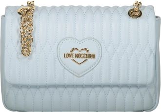 Love Moschino Femme, Sacs, Bleu, Taille: ONE Size Sac bandouli&egrave;re matelass&eacute;