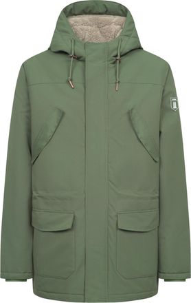 Derbe Winterjacke Festholm Herren Oliv Grün Warm Gefüttert XXL | Wintermantel | Parker | Hamburg