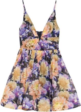 Zimmermann Femme, Robes, Multicolore, Taille: 34 FR Luna V Neck Mini Dress