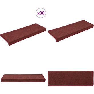 vidaXL vidaXL Stufenmatten 30 Stk. 65x21x4 cm Mattrot