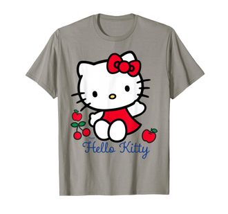 Hello Kitty Cherry Bow Sweet Cute Friends XOXO Klassische Pose T-Shirt