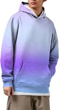 Generic Sweat &agrave; capuche uni printemps 2026 pour homme automne hiver tendance d&eacute;contract&eacute; &agrave; manches longues surdimensionn&eacute; coupe ample confortable v&ecirc;tements po