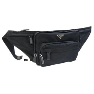 Prada unisex, Pre-owned, Noir, Taille: ONE Size Sac Bandouli&egrave;re Vintage Pre-owned