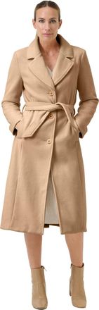 Ricano Rosanna Damen Mantel - Eleganter Kurzmantel mit Reverskragen und Gürtel, Vielseitig in Schwarz, Camel, Grau und Creme, Made in Italy (DE/NL/SE/PL, Alp