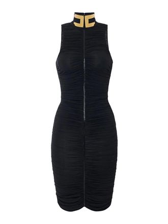 Elisabetta Franchi Maxi Robe - Noir