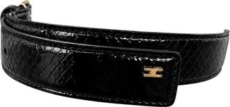 Elisabetta Franchi Femme, Accessoires, Noir, Taille: XL Ceinture en polyester