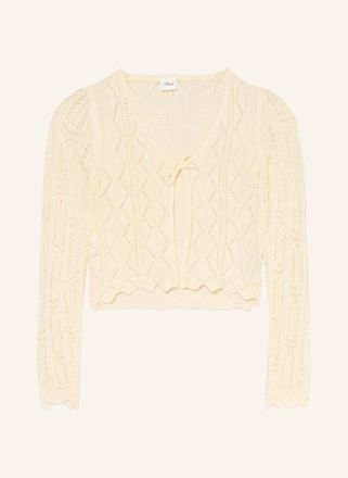 s.Oliver S.Oliver Red Strickjacke weiss