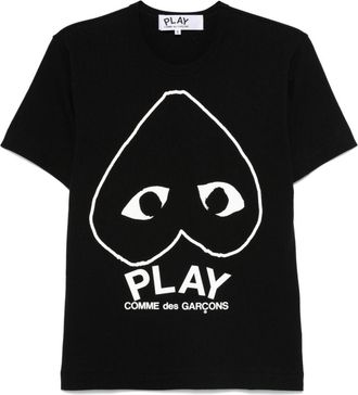 Comme Des Garçons T-Shirt mit Logo-Print - Schwarz