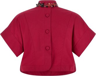 Fendi Womens Multicolor Cotton Blouse