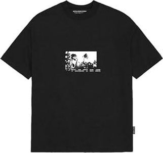 Jack & Jones T-Shirt Jcosago SS Crew Neck FST pour Homme, Noir, M