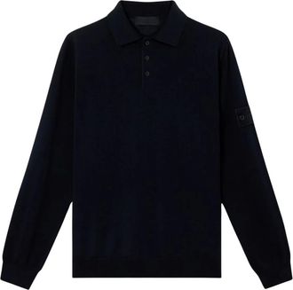 Stone Island Homme, Tops, Bleu, Taille: M Ghost Light Pure RWS Wool Polo