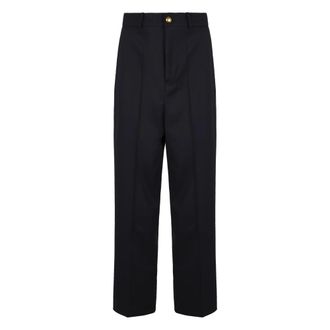 P.A.R.O.S.H. Wollhose mit Taschen und Elasthan - - Trousers - Damen - Blau - M