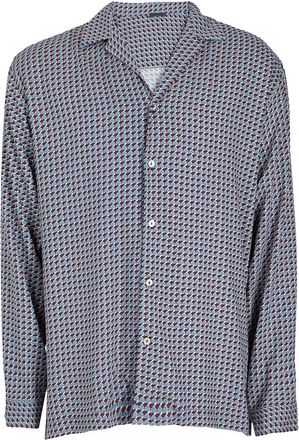 8 by YOOX PRINTED VISCOSE FLUID SHIRT