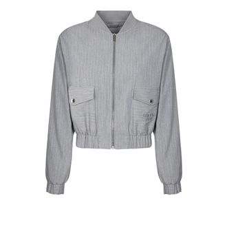 Ga&euml;lle Paris Femme, Vestes, Gris, Taille: 40 FR Veste zipp&eacute;e avec &eacute;paulettes