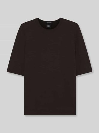 HUGO BOSS Pullover aus Wolle mit Feinstrickstruktur