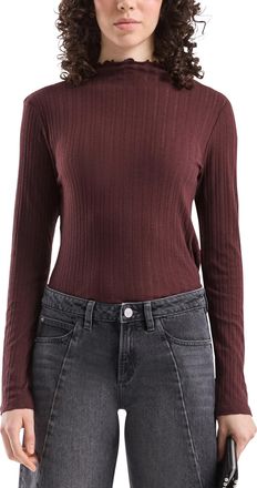 QS by s.Oliver Shirt mit Ajourmuster