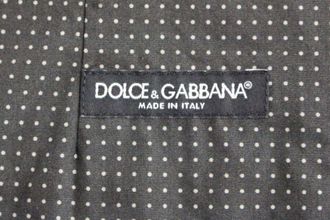 Dolce & Gabbana Mens Gray Polka Dot Dress Vest Gilet Weste Cotton