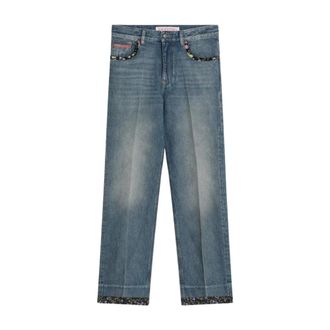 Valentino Garavani Jeans mit verzierten Taschen - - Jeans - Damen - Blau - W27