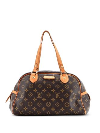 Louis Vuitton sac &agrave; main Montorgueil Handbag en toile monogramm&eacute;e PM - Marron