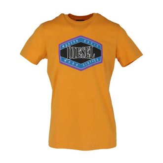 Diesel Graphic Print Tee - - Tops - Herren - Gelb - 2XL