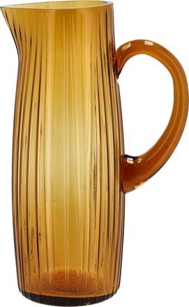 Bitz Kusintha Kanne, Wasserkrug aus Glas, Fassungsvermögen 1,2 L, Amber