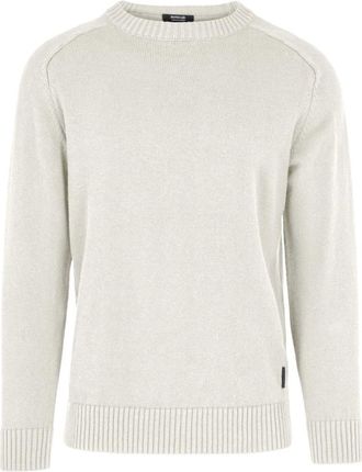 Bomboogie Homme, Pulls, Blanc, Taille: M Pull Ras du Cou en Coton et Nylon