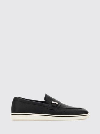 Ferragamo Mocassins en cuir de veau grain&eacute; avec Gancini en m&eacute;tal