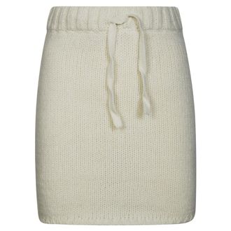 Fiorucci Femme, Jupes, Blanc, Taille: 40 FR Jupe Mini en Maille