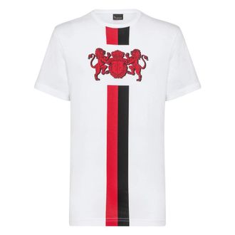 Billionaire Boys Club T-Shirt Rundhals Double Lion - - Tops - Herren - Wei&szlig; - XS