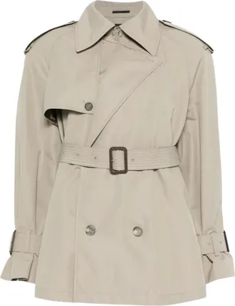Wardrobe.NYC Wardrobe.nyc, Femme, Manteaux, Beige, Taille: 34 FR Clean Trench Mini